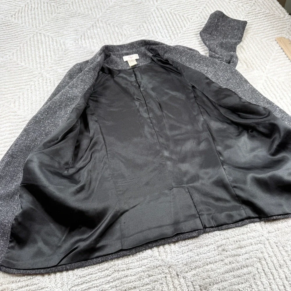 Aqua | Jackets & Coats | Aqua Blazer Womens Xl Gray Tweed Textured Work ...